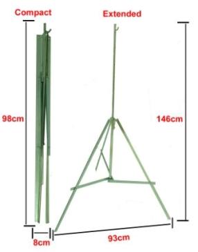 PSTRIPOD Tripod Sign Stand for flexible roll-up signs | Roll Up Tripod ...