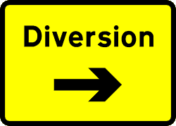 SRS49_2702 Diversion | Directional Signs | Road Signs Signs