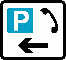 DOT2502 Parking and phone left | Parking Management | Road Signs Signs