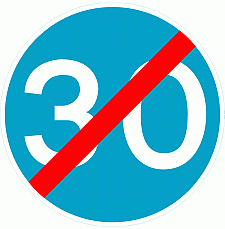 DOT673 Minimum Speed ends | Speed Limit Signs | Road Signs Signs