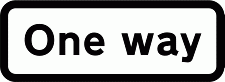 SP56_607 One way | Supplementary Plates | Road Signs Signs