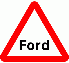 DOT554-FRD Ford Warning Sign | triangular warning signs | Road Signs Signs