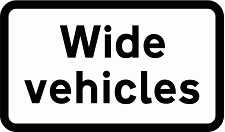 SP29_553.2 Wide vehicles | Supplementary Plates | Road Signs Signs